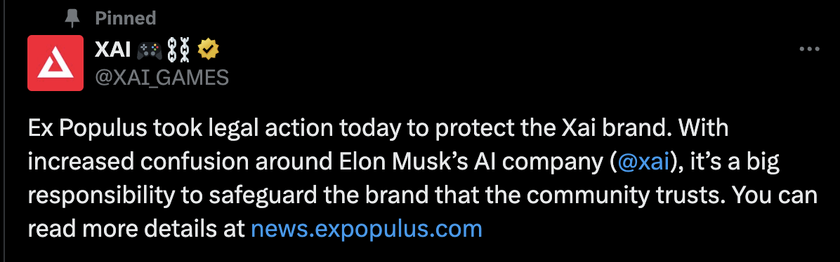 Xai Blockchain Takes Legal Action Against Musk’s xAI - ChainPlay.gg