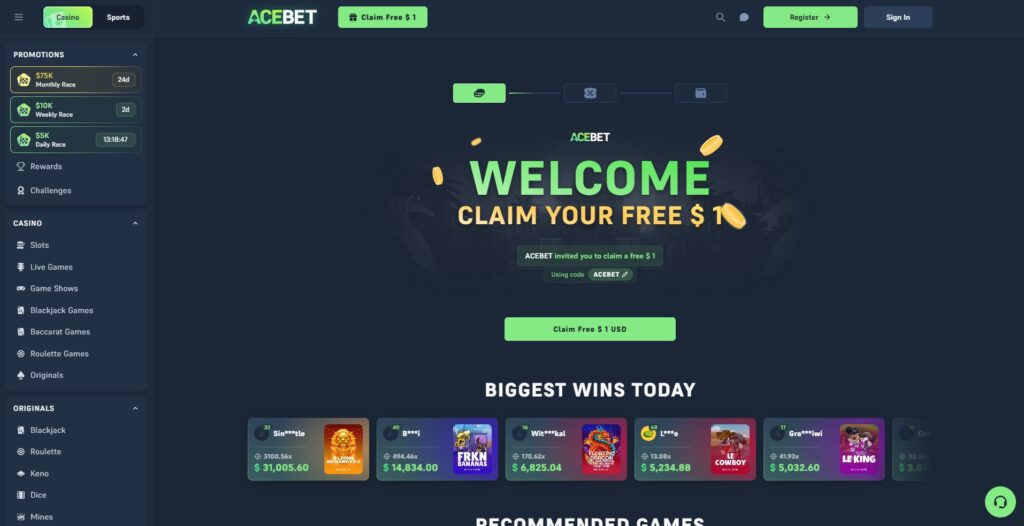 Acebet Airdrop Guide: Claim $1 Free & 50% Deposit Bonus