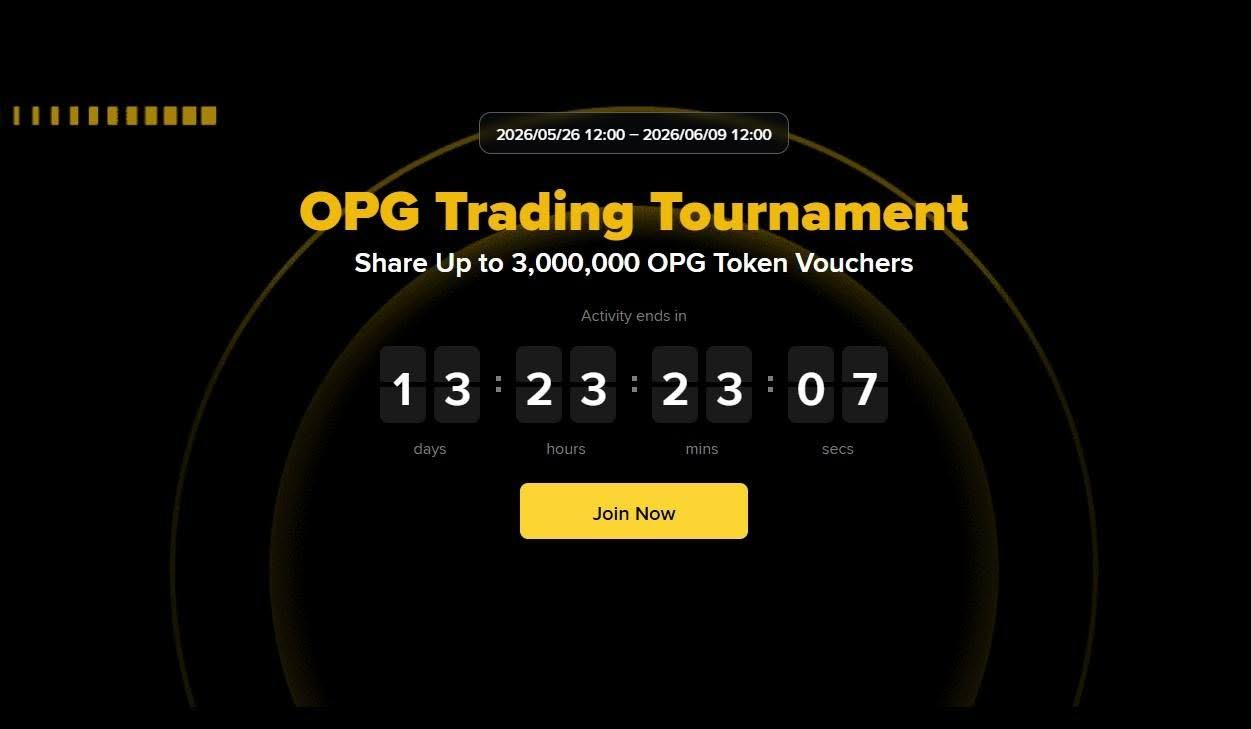 Binance OPG Trading Tournament Live on Binance